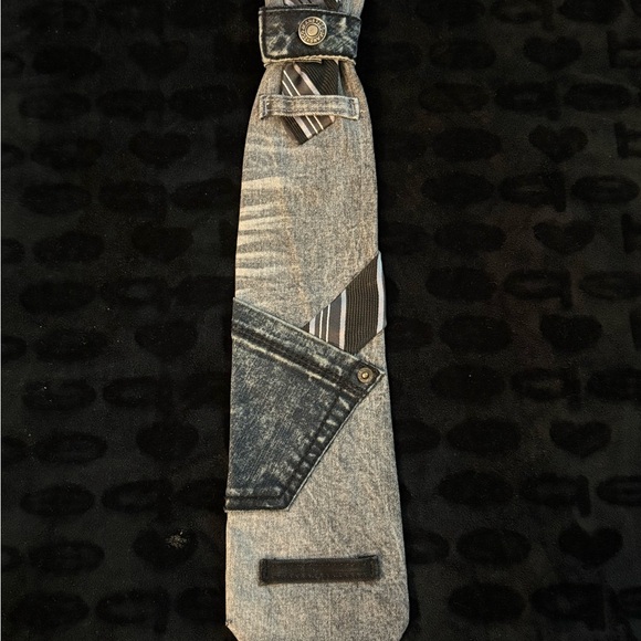 Other | Handmade Denim Patchwork Necktie | Poshmark